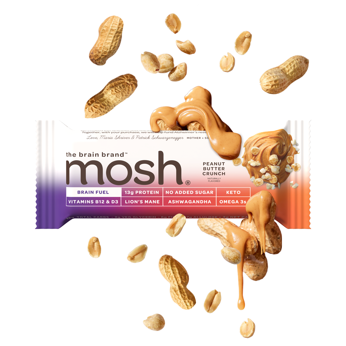 MOSH Peanut Butter Crunch Protein Bars | Gluten-Free & Keto