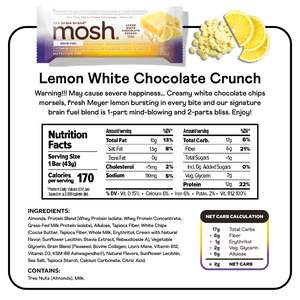 Lemon White Chocolate Crunch Protein Bar | MOSH