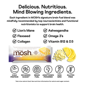 Lemon White Chocolate Crunch Protein Bar | MOSH