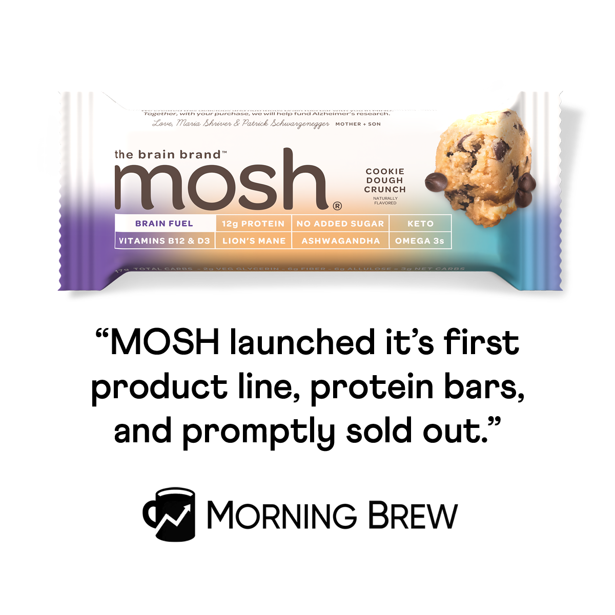 MOSH Cookie Dough Crunch Protein Bars | Gluten-Free & Keto