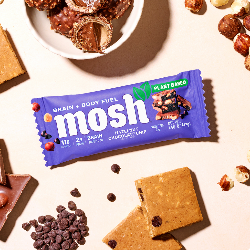 MOSH Plant-Based Protein Bars | Hazelnut Chocolate Chip