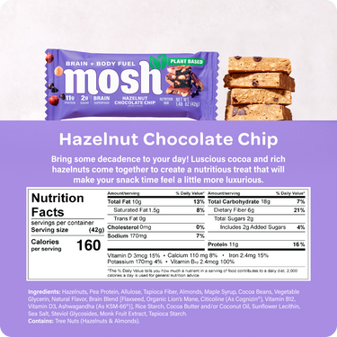 MOSH Plant-Based Protein Bars | Variety Pack