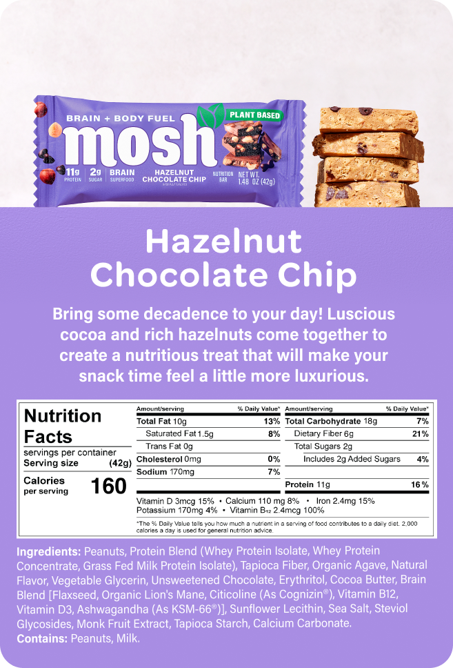 MOSH Protein Bars | Plant Powered Variety Pack