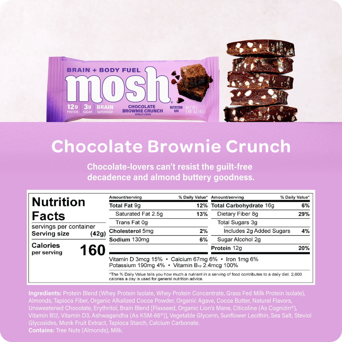 MOSH Protein Bars | 15ct Variety Pack
