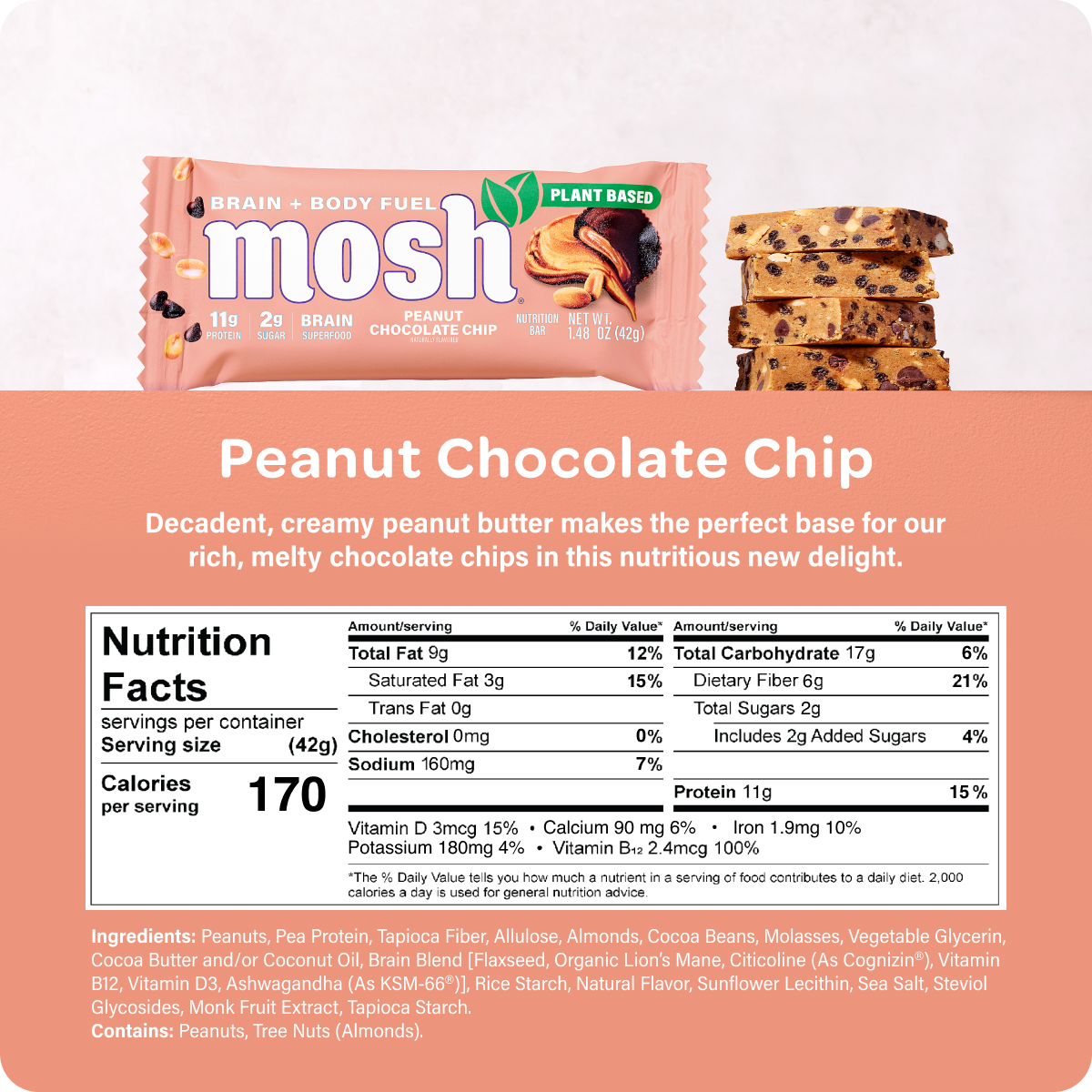 MOSH Protein Bars | Plant Powered Variety Pack
